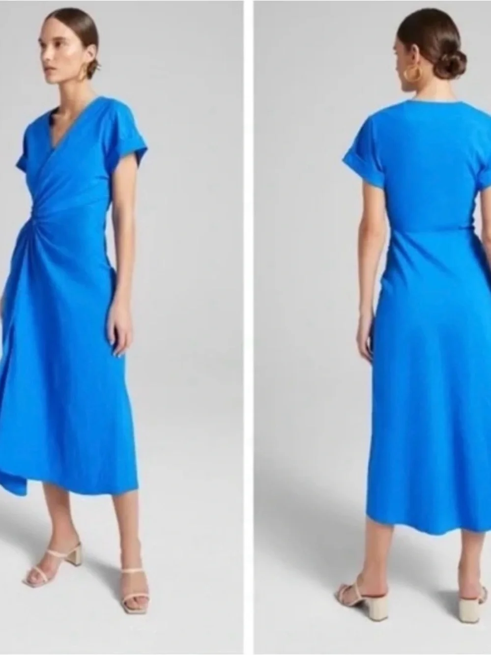 A.L.C. | Dresses | Alc Edie Blue Linen Blend Dress | Poshmark